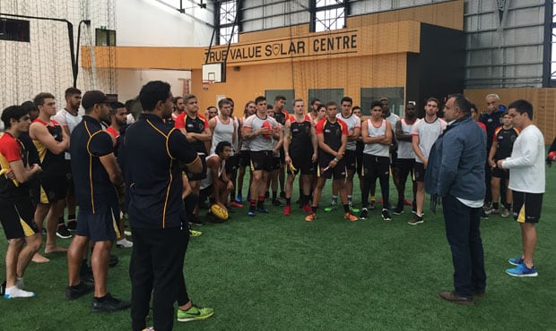 Footy means business