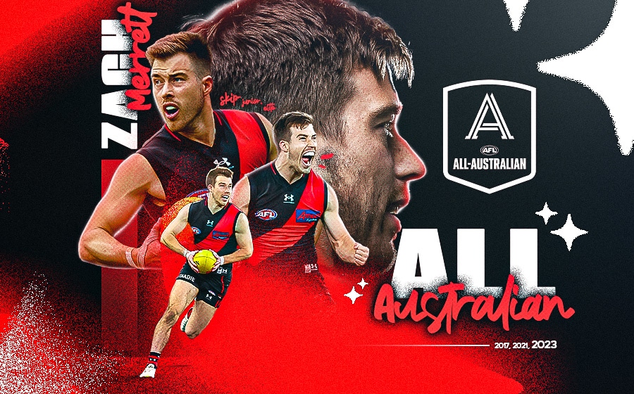 Merrett earns third All Australian nod