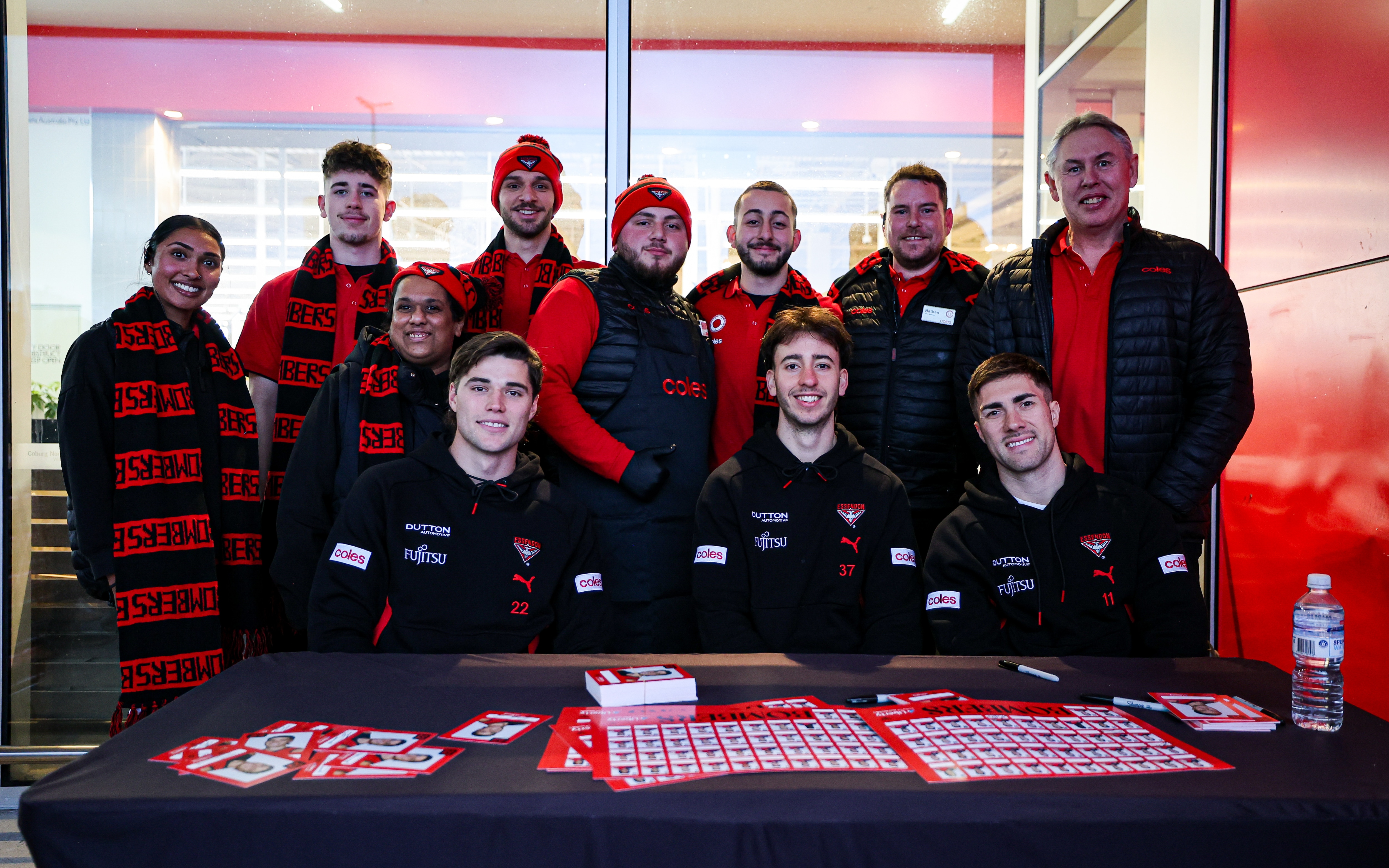 Coles brings Essendon stars to the community