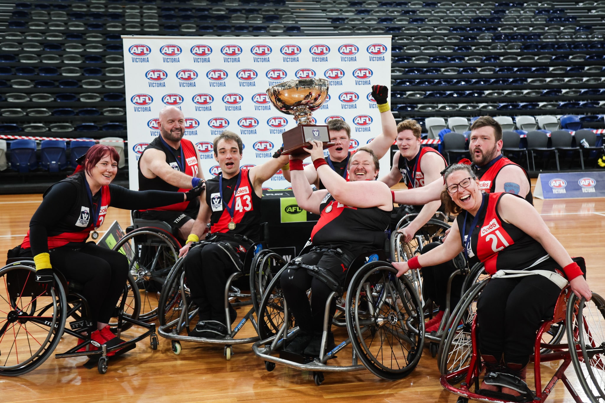 Henderson recaps Bombers' Wheelchair flag