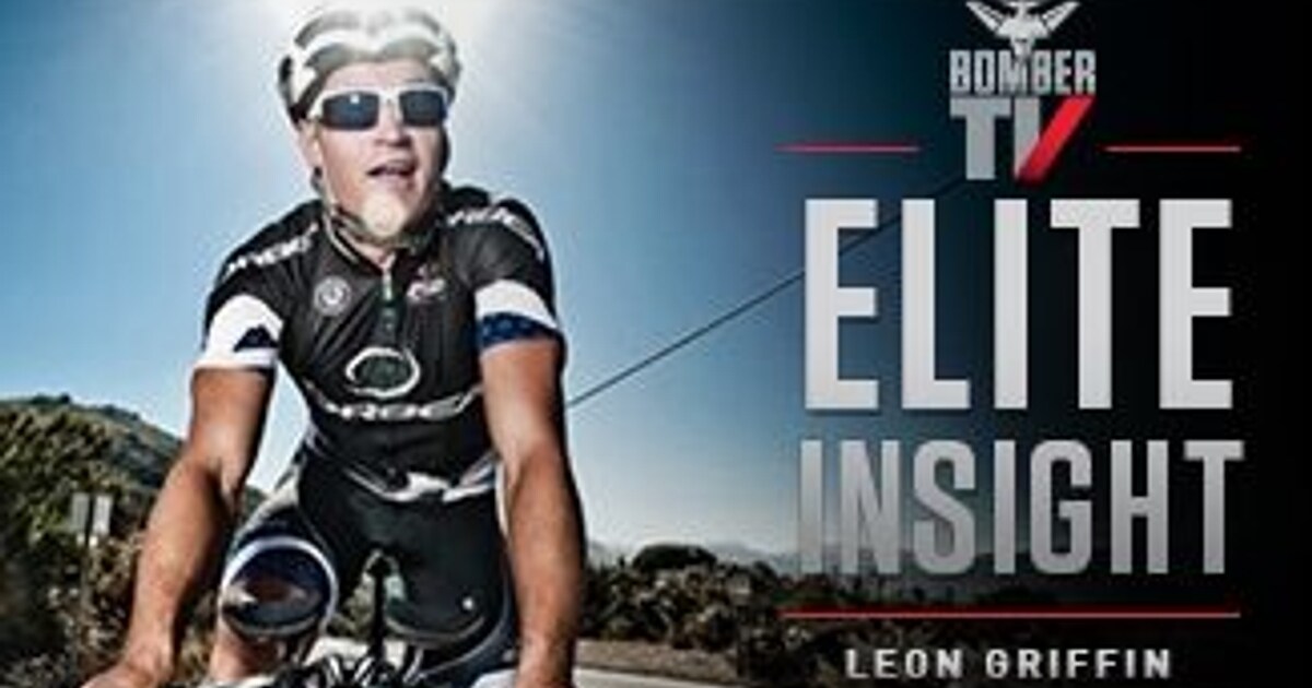 Leon Griffin visits ahead of triathalon.