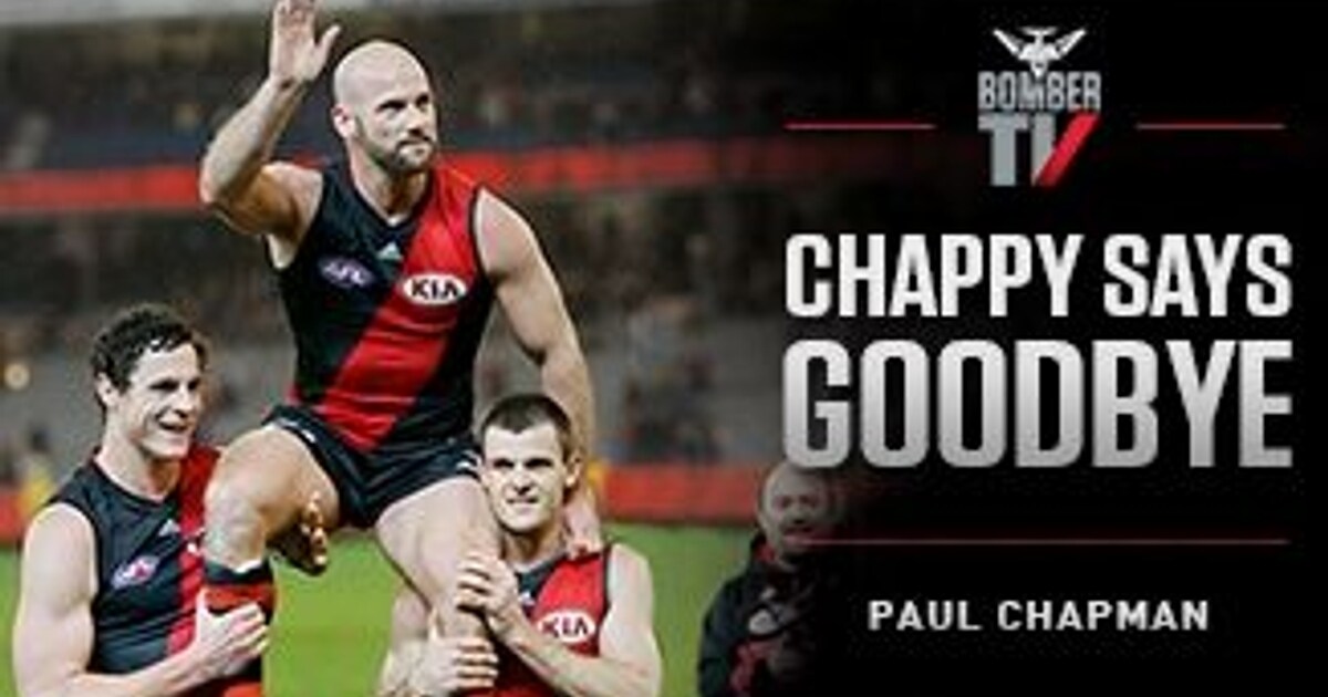 Chappy says goodbye