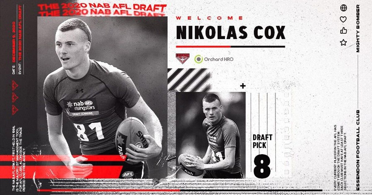 Pick No.8: Nikolas Cox