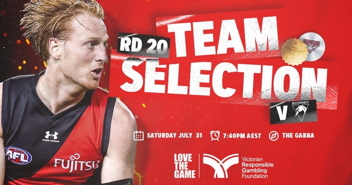 Team selection: Round 20