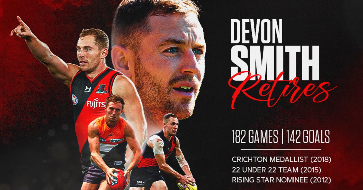 Devon Smith calls time on AFL career