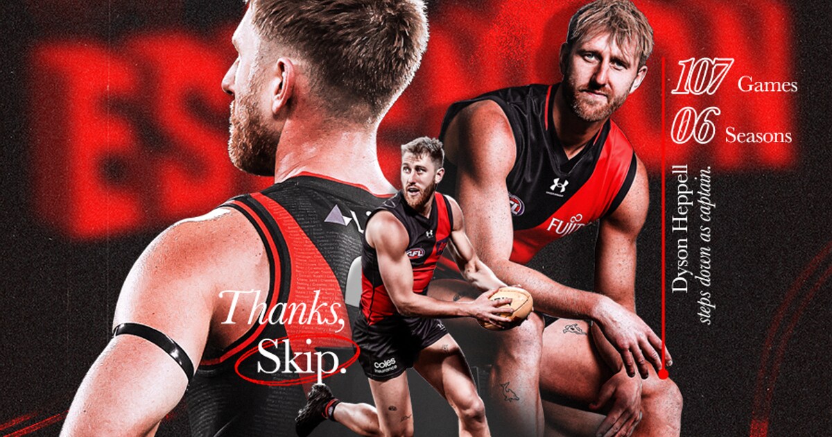 Heppell steps down as Essendon captain