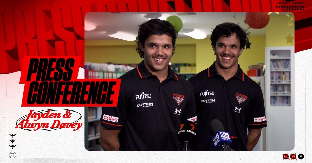 Media conference | Jayden & Alwyn Davey